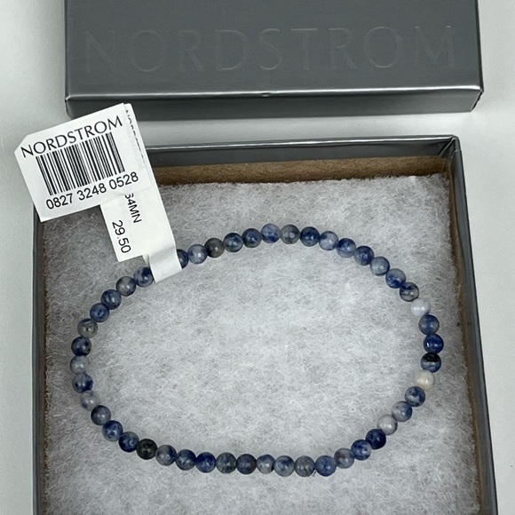 Nordstrom | Accessories | Unisex Blue Stone Bead Bracelet | Poshmark